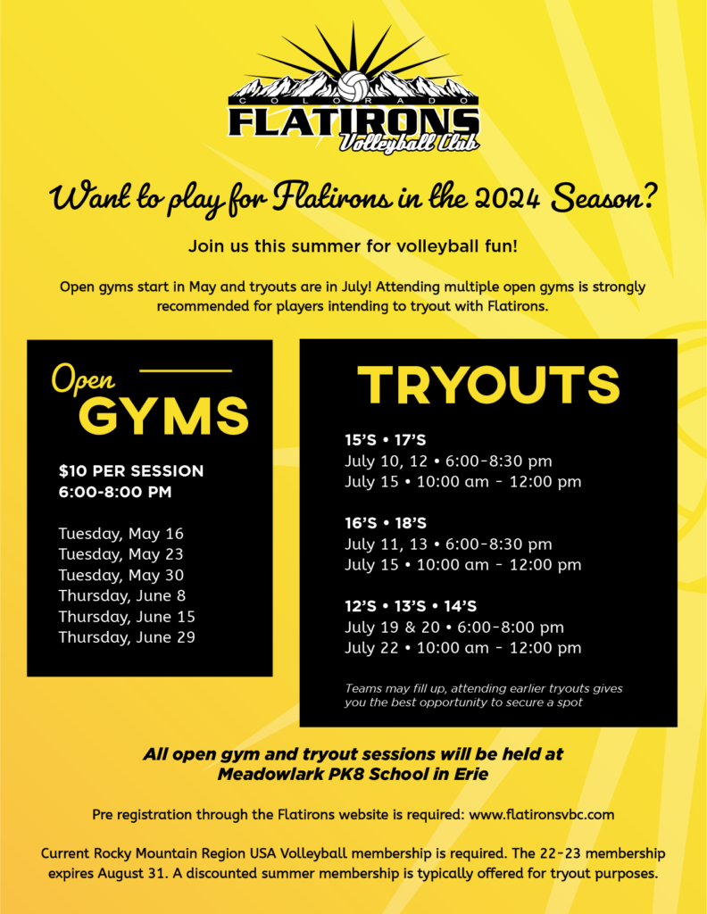 Registration | Flatirons Volleyball Club